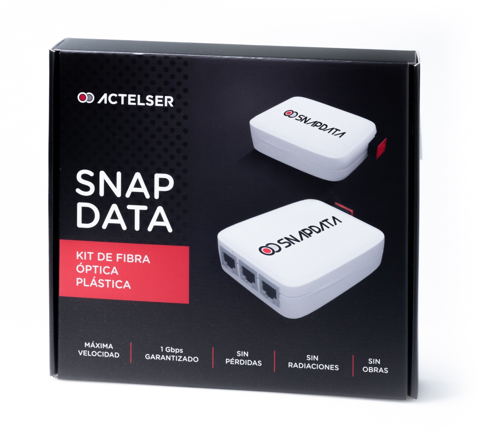 Kit básico fibra óptica plástica 1 Gbps Snap Data hogar – ActelserShop